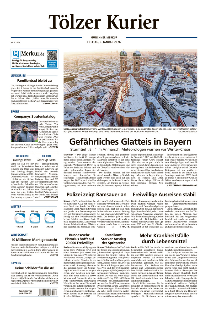 Tölzer Kurier (TK) vom Freitag, 09.01.2026 | Merkur